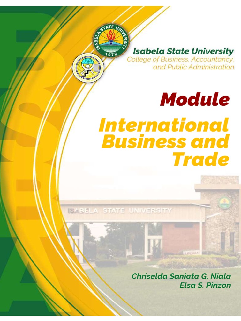 International Business and Trade 1st Sem SY 2020-2021 | PDF ...