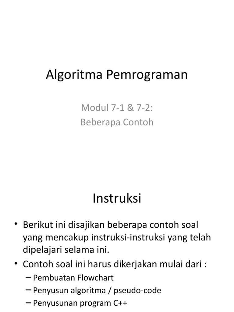 Algoritma & Pemrograman C++ | PDF