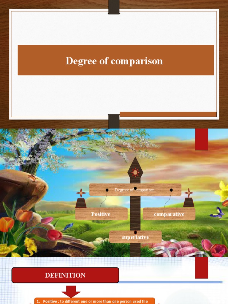 Degree of Comparison | PDF | Semantics | Semiotics