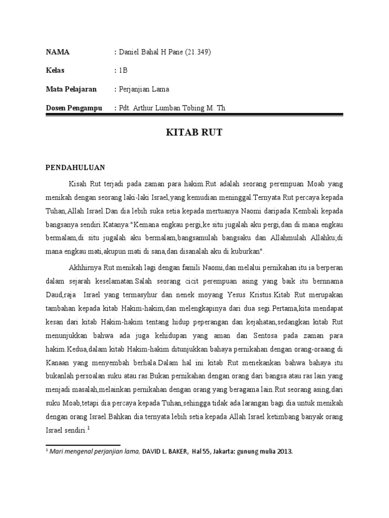 Risalah Kitab Rut | PDF