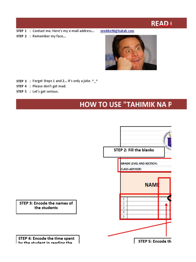 Phil IRI Encoding Template (For All Grade Level) | PDF | Cognition