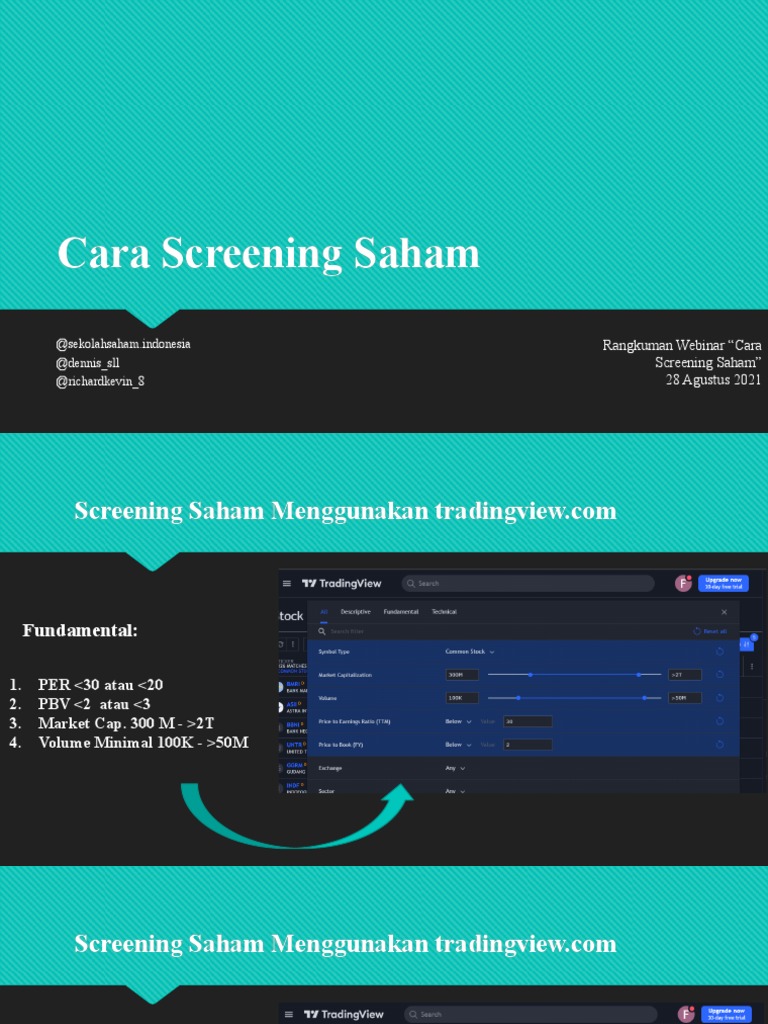 Cara Screening Saham | PDF