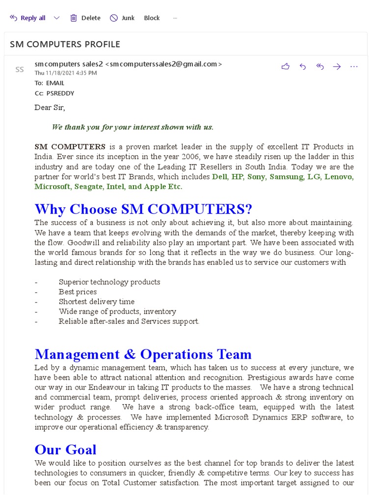 SM Computer | PDF | Brand | Dell