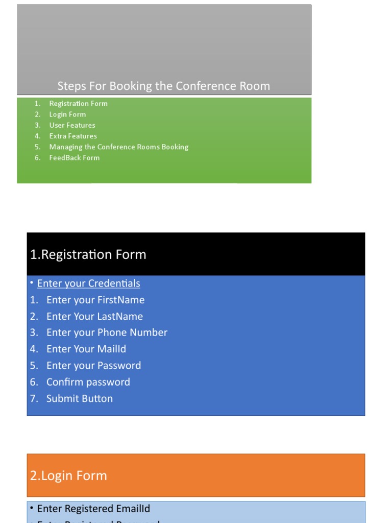Steps For Booking The Conference Room | PDF | Career & Growth