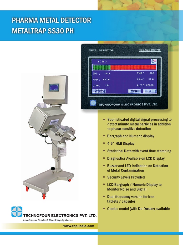 Pharma Metal Detector SS30PH | PDF