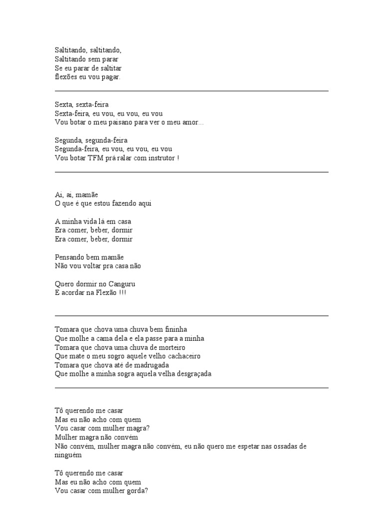 cançoes TFM | Lazer