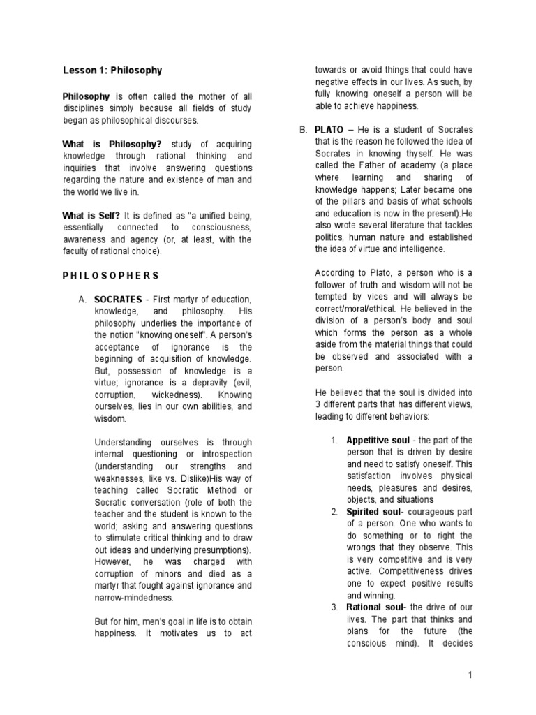 Understanding The Self Lesson 1-7 | PDF | Id | Self Efficacy