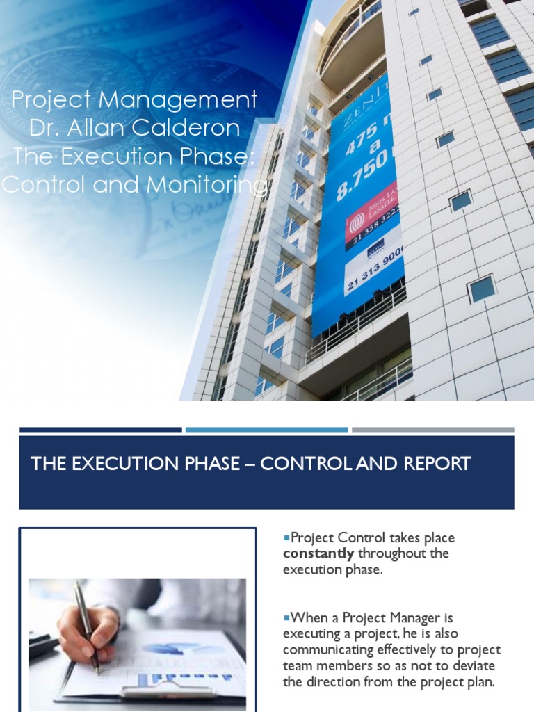 Project Management Execution, Control and Monitoring | PDF ...