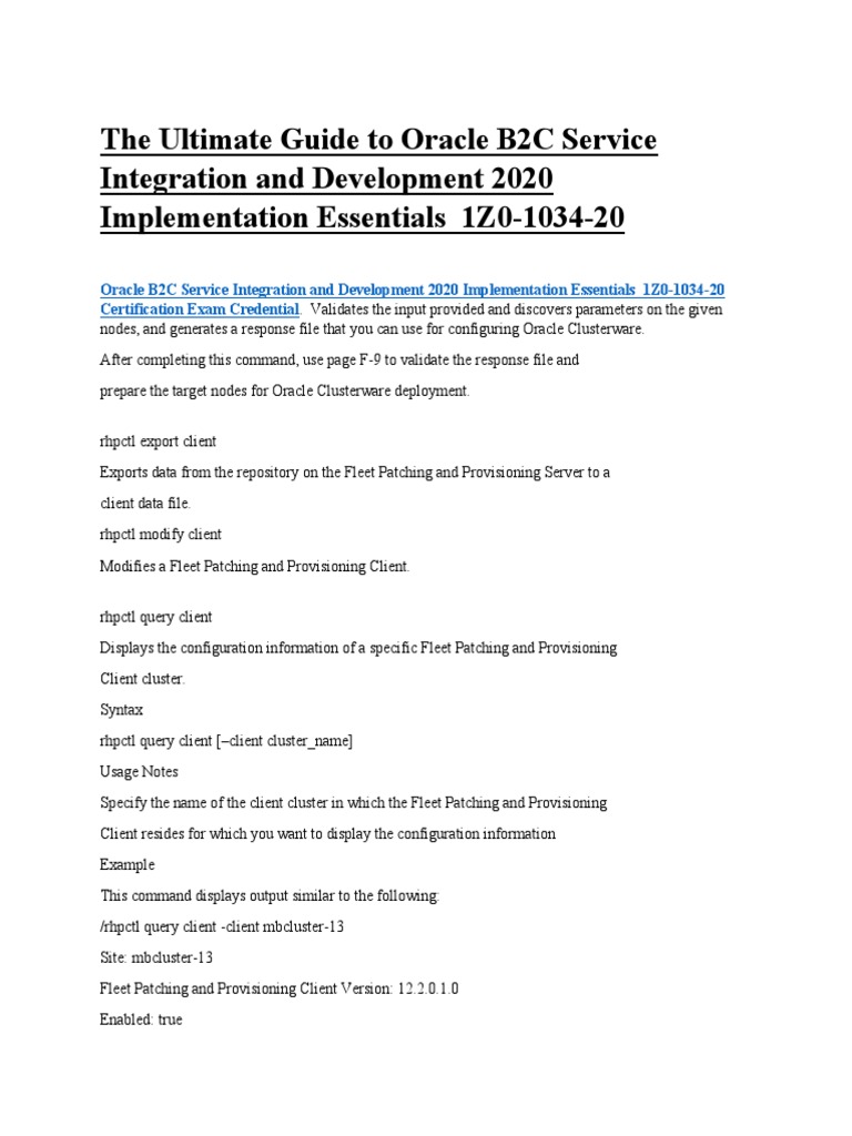 The Ultimate Guide To Oracle B2C Service Integration and Development ...
