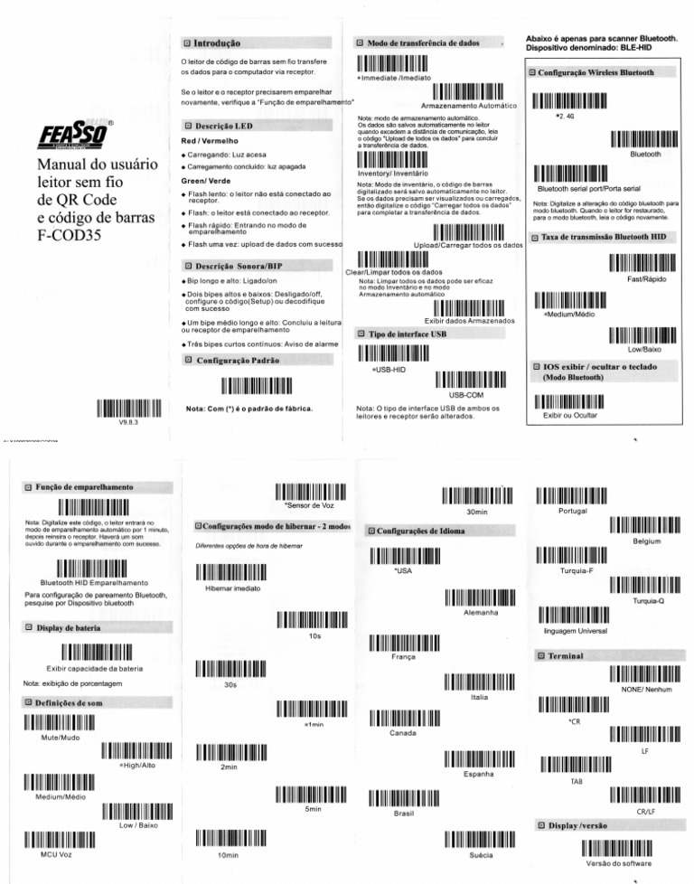 F-COD35 Manual Leitor | PDF