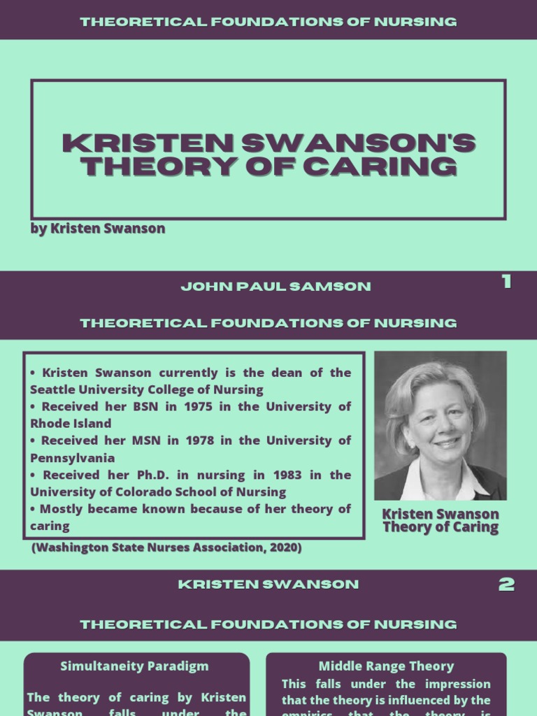 Kristen Swanson's Theory of Caring | Download Free PDF | Theory | Nursing