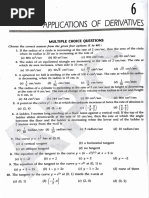CH 6 Applications of Derivatives Multiple Choice Questions (With ...