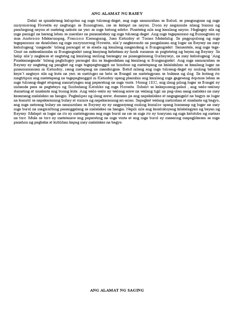 Proyekto Sa Filipino G8 Zeus | PDF