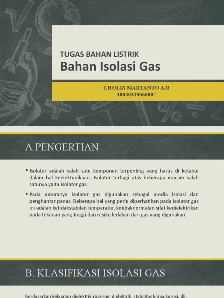 Bahan dan Sifat Isolasi Gas | PDF