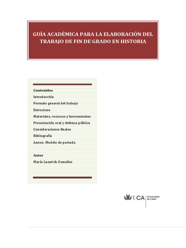 Ejemplo de TFG | PDF | Sumario abstracto) | Citación