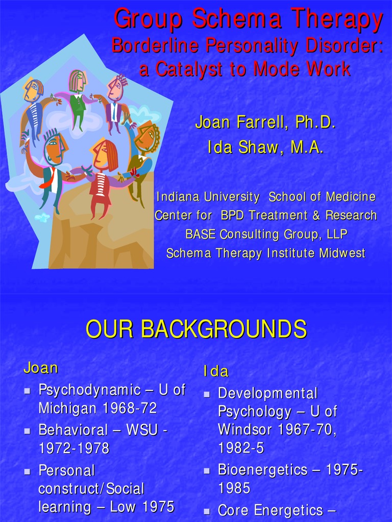 Group Schema Therapy for BPD | PDF | Cognitive Therapy | Psychotherapy