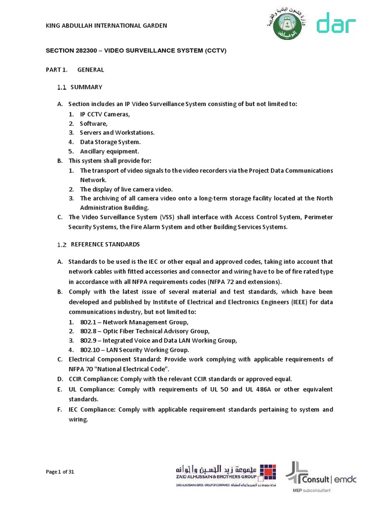 Video Surveillance System (CCTV) | PDF | Computer Network | Closed ...