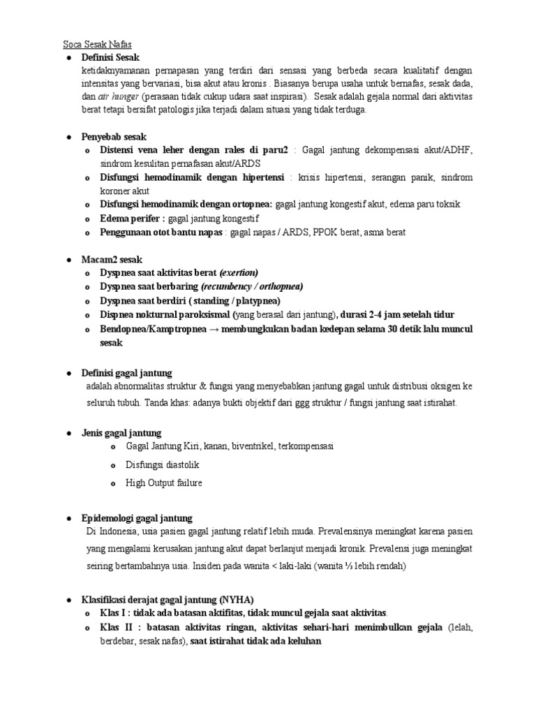 Sesak Nafas | PDF