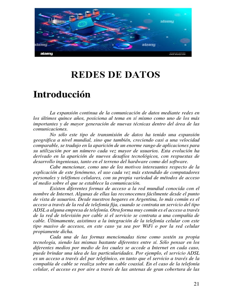 Redes de Datos | PDF | Red de computadoras | Protocolos de internet