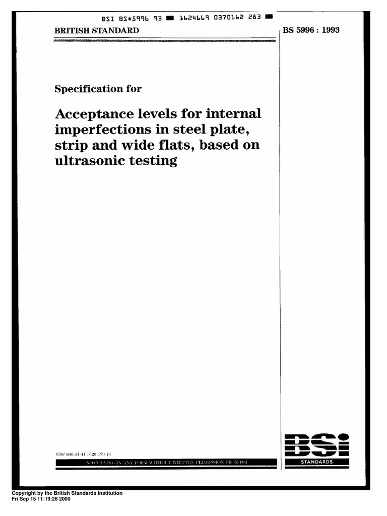 Bs 5996 | PDF