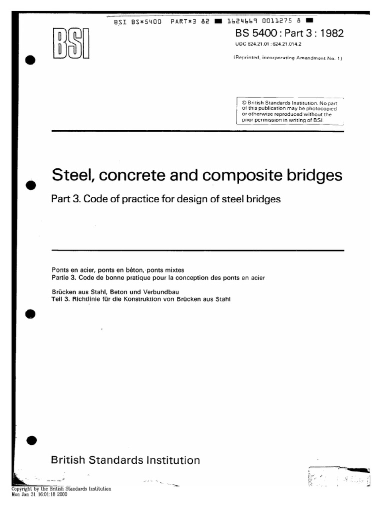BS5400 P03 | PDF
