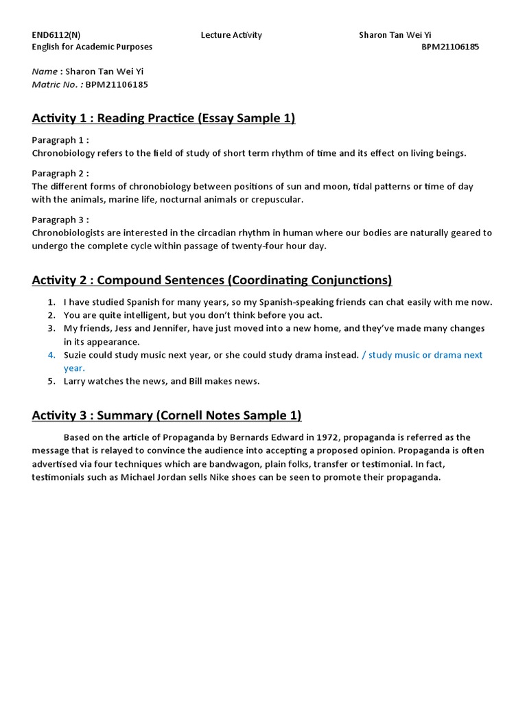 Reading and grammar practice | PDF
