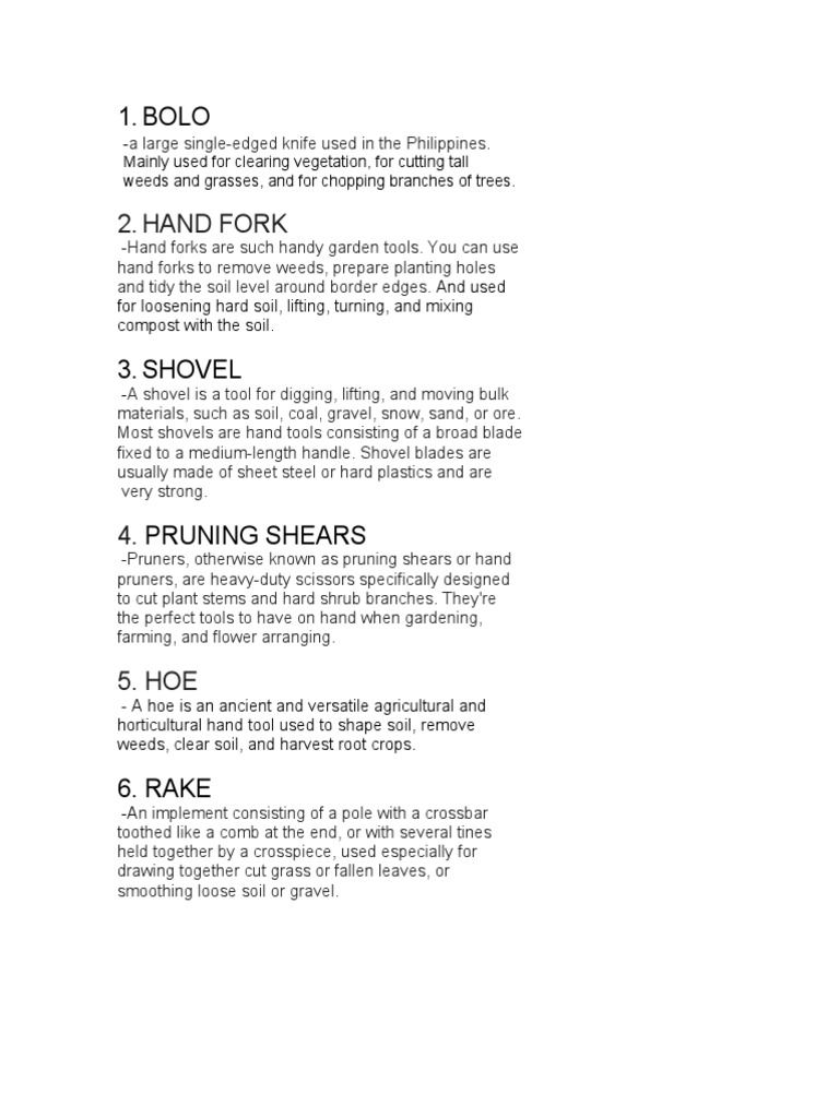 Uses and Functions of Bolo Tool | PDF | Science & Mathematics ...