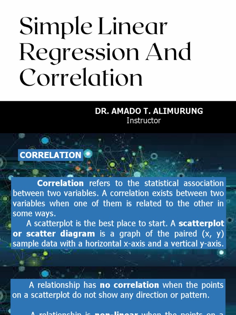Correlation and Regression Analysis Guide | PDF | Correlation And Dependence | Scatter Plot