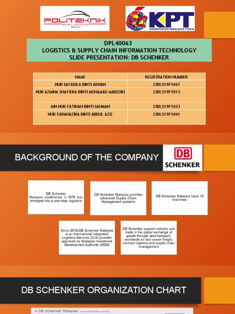 Slide Presentation DB Schenker | PDF | Logistics | Radio Frequency Identification