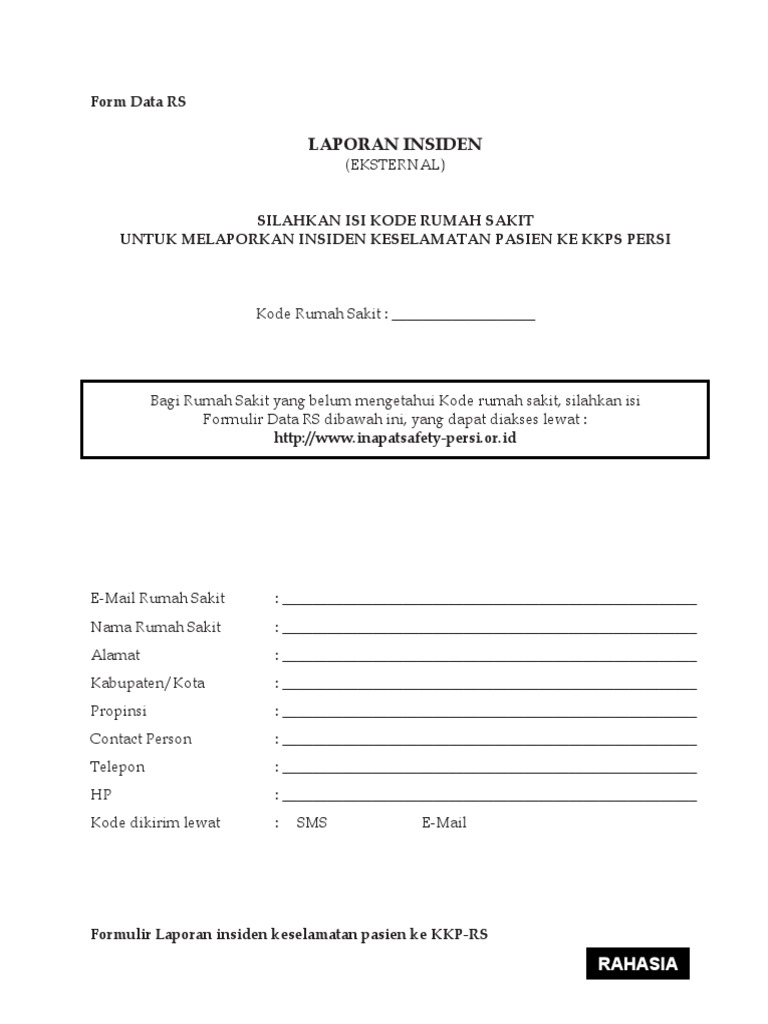 1c. Form Eksternal Incident | PDF