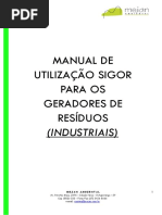 SIGOR Módulo MTR Guia Rápido | PDF | Desperdício | Fazer login