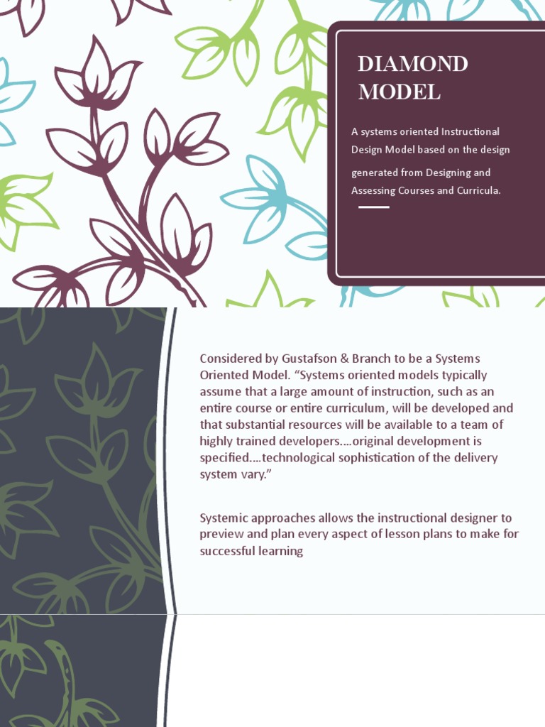 Diamond Model | PDF | Curriculum | Instructional Design