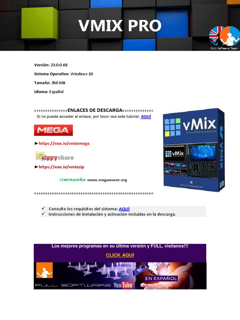 Descargar vMix Full Mega 23.0.0.68 | PDF