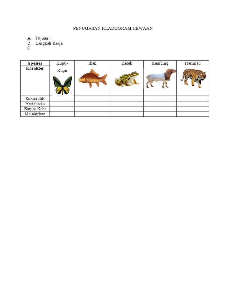LKPD Kladogram | PDF