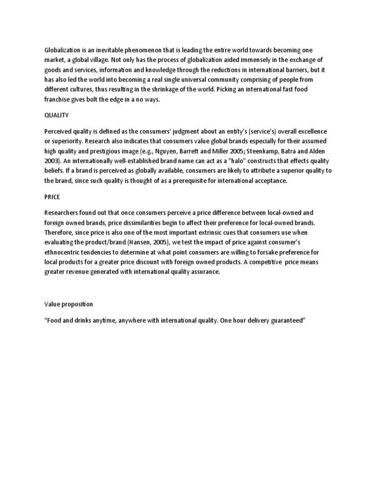 Globalization Is An Inevitable Phenomenon That Is Leading The Entire ...