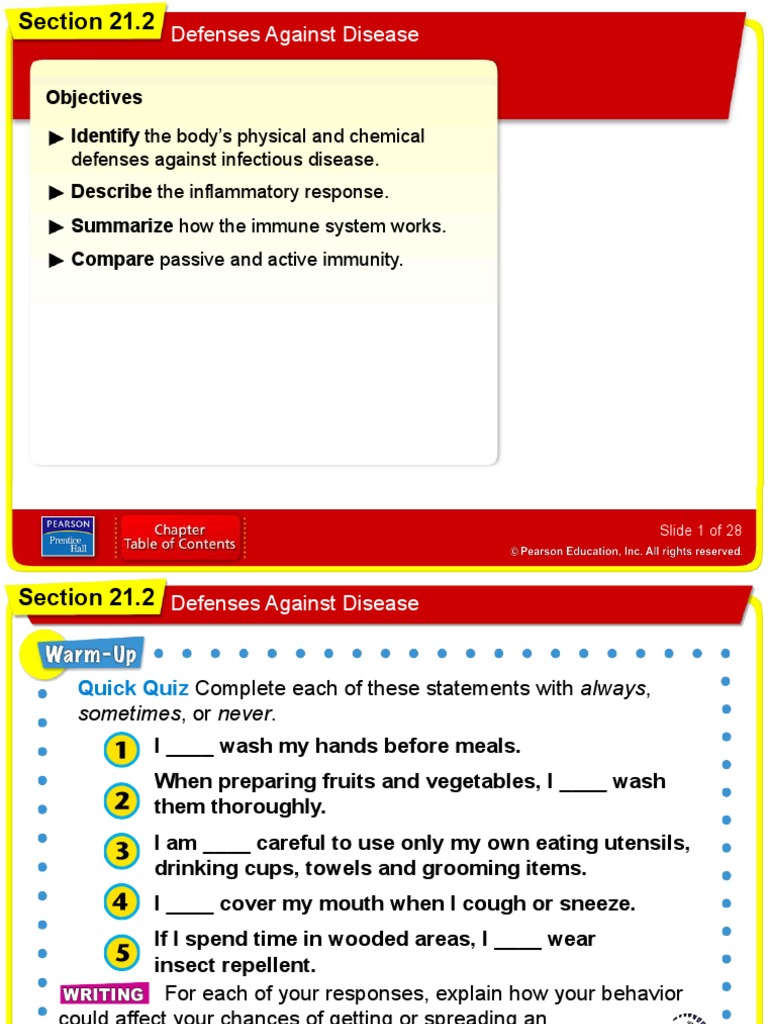 Body's Defenses Against Disease Explained | PDF | Immune System ...