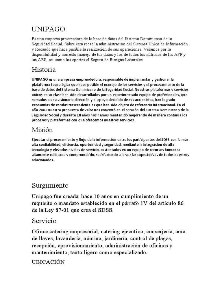 UNIPAGO | PDF