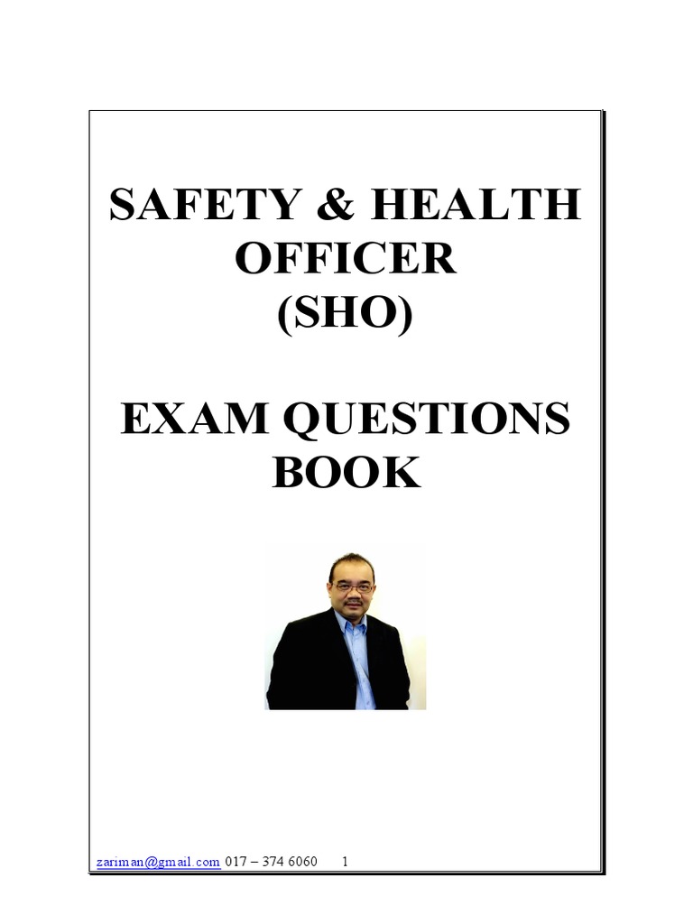 SHO Sample Questions | PDF | Occupational Safety And Health | Personal ...