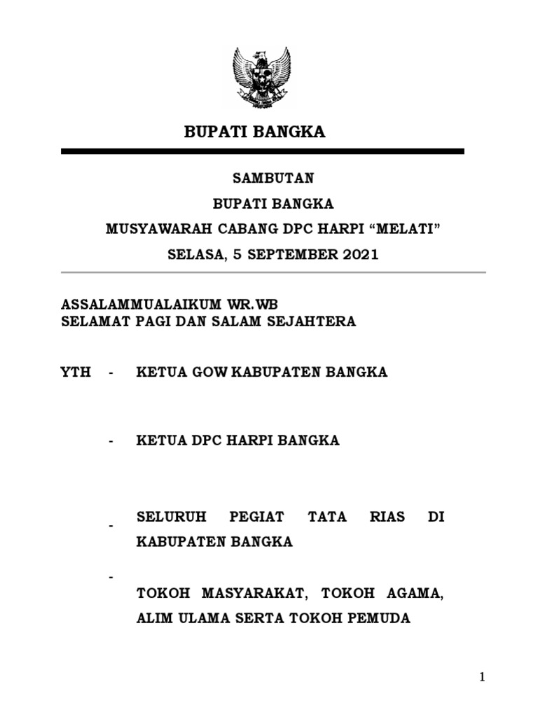 Sambutan Safari Tagl 23 April | PDF