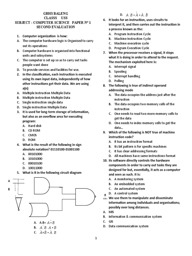 Csc P1 2nd Pdf Algorithms Subroutine