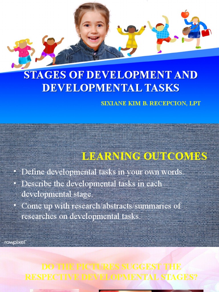 Lesson 3 Stages of Development and Developmental Tasks | PDF | Prenatal ...