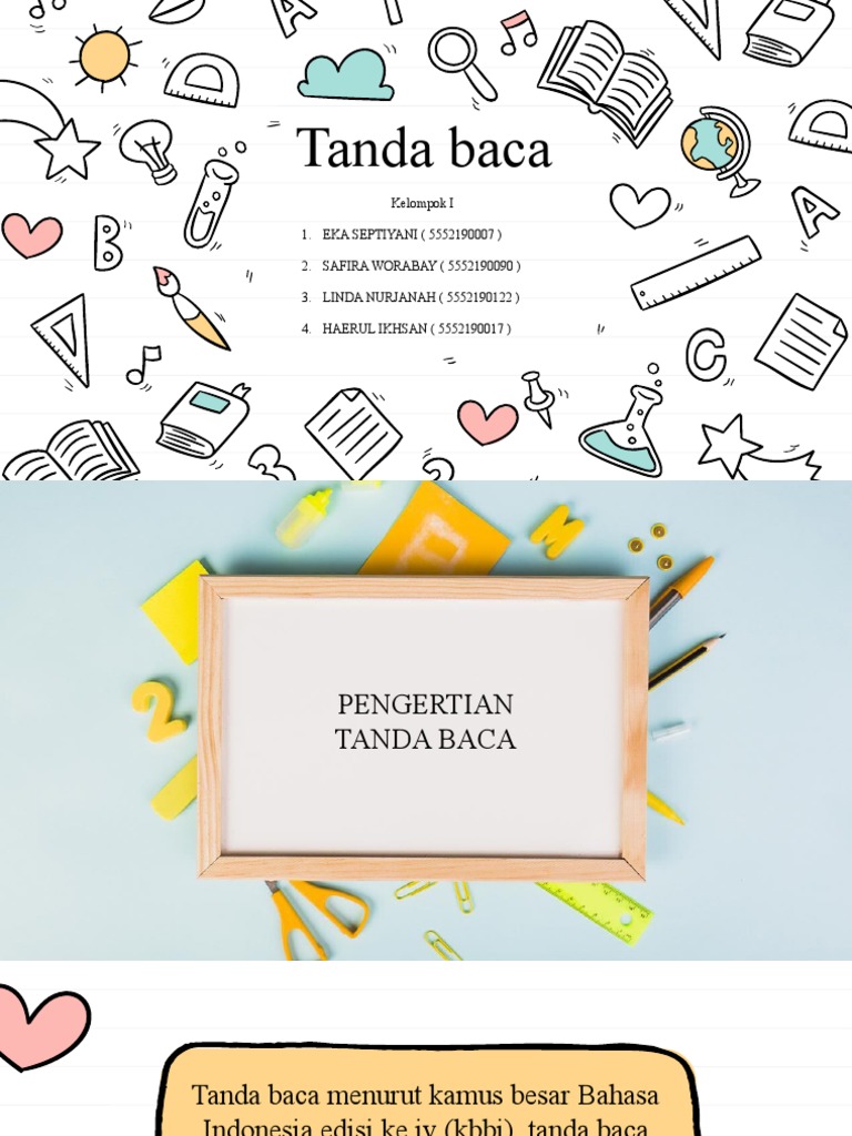 Kel I PPT Tanda Baca Bahasa Indonesia | PDF