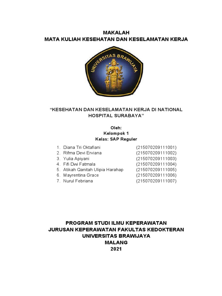 Makalah K3 - KLP 1 | PDF