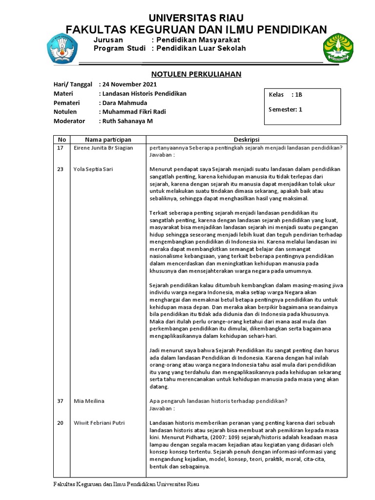 Pentingnya Sejarah dalam Pendidikan | PDF