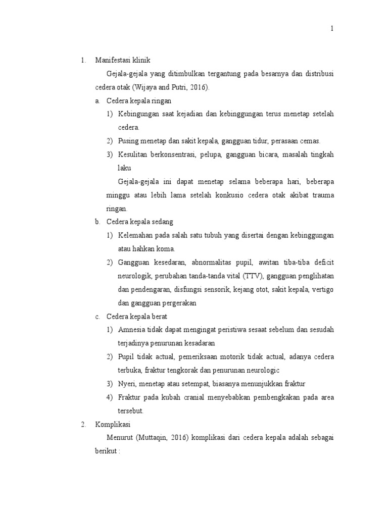 Trauma Capitis | PDF | Kesehatan Holistik | Sains & Matematika