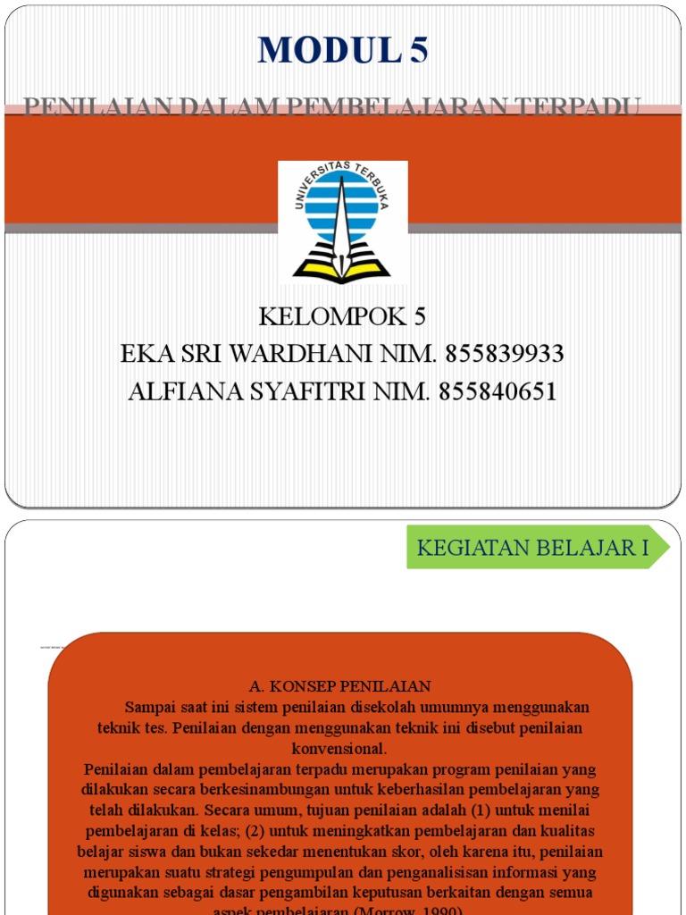 Kelompok 5 Modul 5 Pembelajaran Terpadu Di SD | PDF