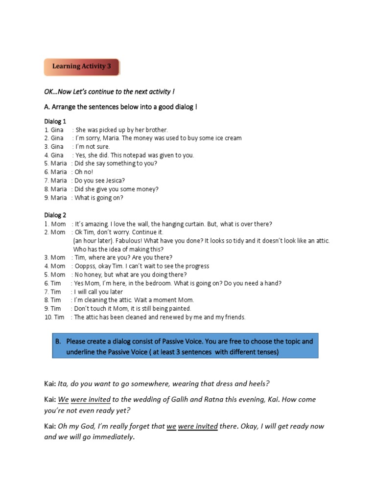 L A 3 (Passive Voice) | PDF | Home & Garden