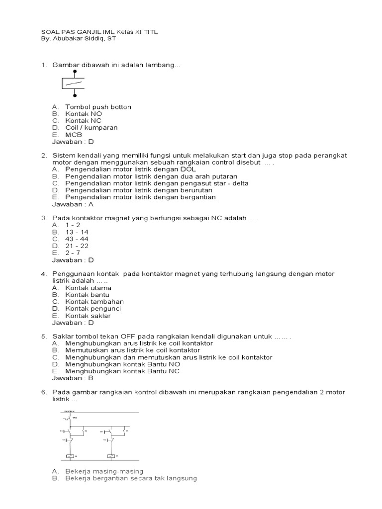 Soal Itl Kelas Xi Titl 2 | PDF
