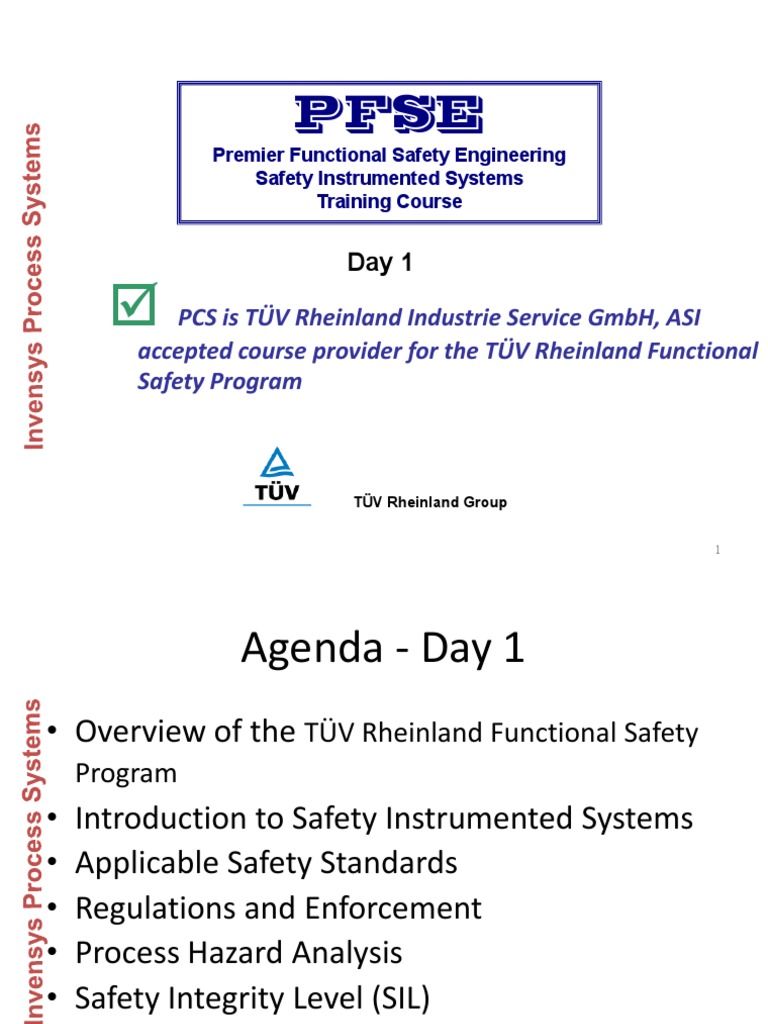 TÜV Rheinland Functional Safety Training | PDF | Safety | Systems ...
