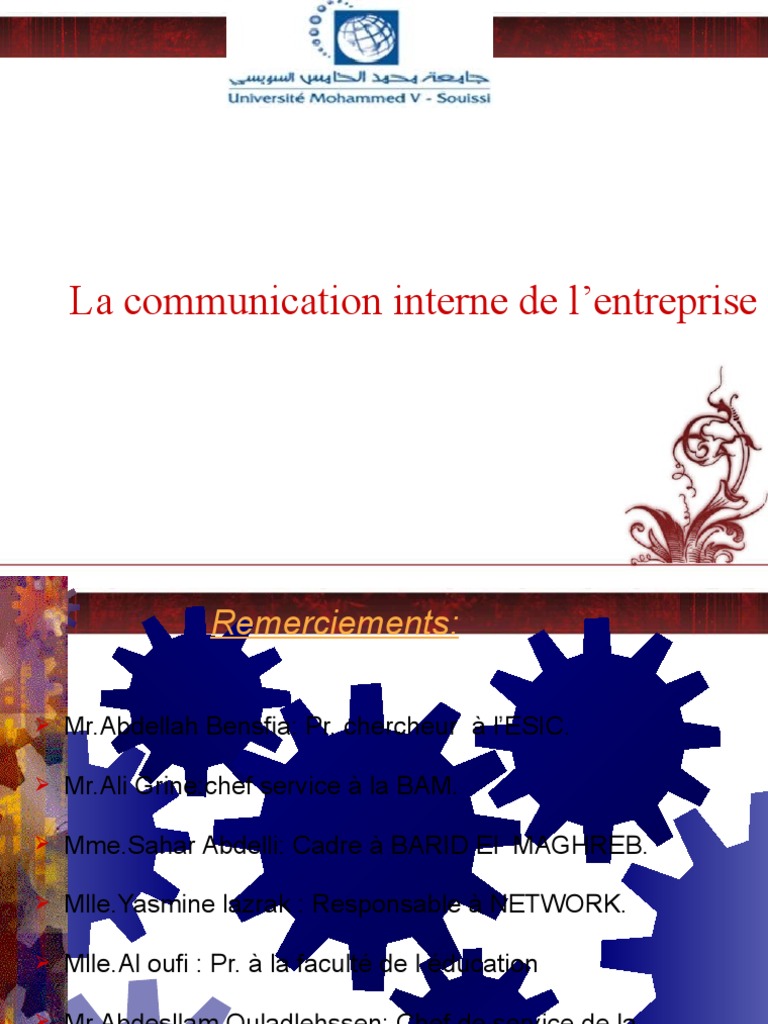 La Communication Interne | PDF | la communication | Cognition